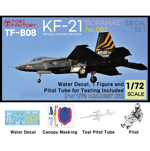 Tori Factory TF-B08 KF-21 Decal Set 'No.002' With Pitot Tube
