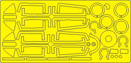 New Ware AM1287 Douglas TA-4 H/J Skyhawk IAF - Expert Kabuki Masks (for Hobby 2000 Kits)
