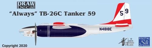 Draw Decal 48-B26-01 Douglas TB-26 C - "Always" Tanker 59