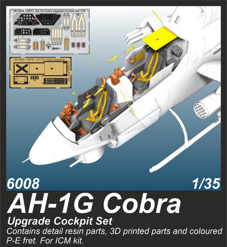 CMK K6008 AH-1G Cobra - Upgrade Cockpit Set (For ICM Kit)