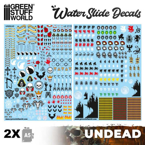 Green Stuff World 2115 Waterslide Decals - Undead
