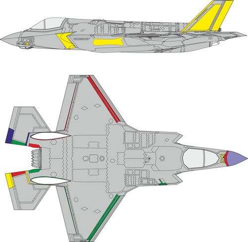 Eduard EX1013 F-35B RAM Coating TAMIYA