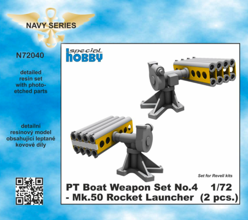 CMK KN72040 PT Boat Weapon Set No.4 - Mk.50 Rocket Launcher