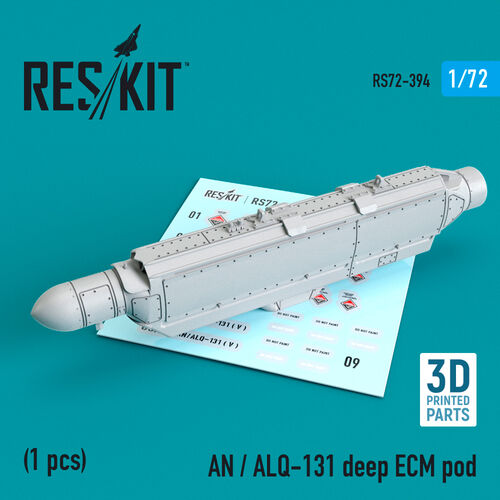 RES/KIT 72-0394 AN / ALQ-131 deep ECM pod 3D Printing