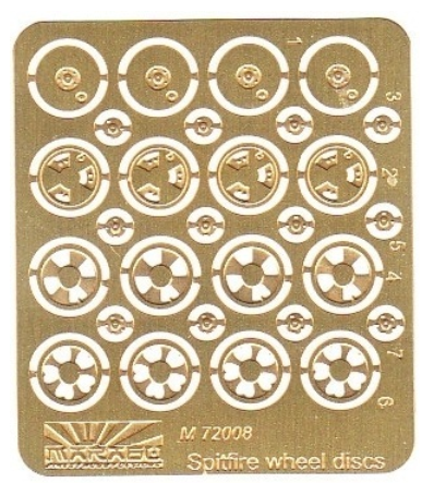 Marabu Finest Hobby Designs M72008 Spitfire wheel discs