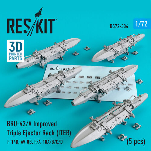 RES/KIT 72-0384 BRU-42/A Improved Triple Ejector Rack ITER 5 pcs F-14D, AV-8B, F/A-18A/ B/ C/ D