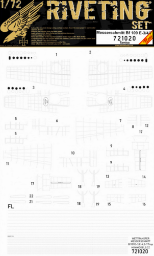 HGW Models 721020 Messerschmitt Bf109 E-3 /4 /7 / Trop