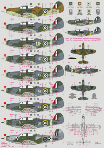 DKdecals 48038 Airacobra Mk.I in RAF service