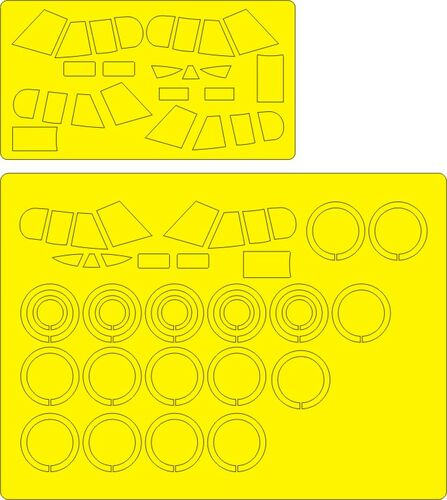 New Ware AM0904 B-52G/H Stratofortress EXPERT kabuki masks for Italerii, AMT/ERTL