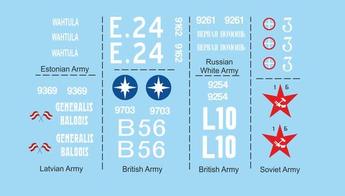 Black Lion Decals 72039 Mark V Tank