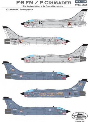 Armycast ACD72035 F-8 FN/P Crusader - The "Last Gunfighter" In The French Navy Service
