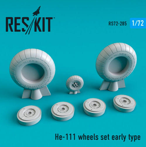 DISCONTINUED RES/KIT 72-0285 He-111 wheels set early type