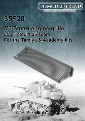 FC ModelTrend 35720 M3 Stuart, engine cover mesh
