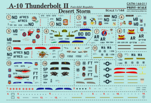 Print Scale 144-011 A-10 Thunderbolt II