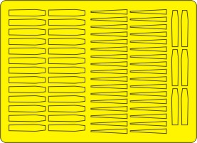 New Ware AM0848 Su-35S EXHAUST NOZZLES parts D6-D9 kabuki masks for G.W.H