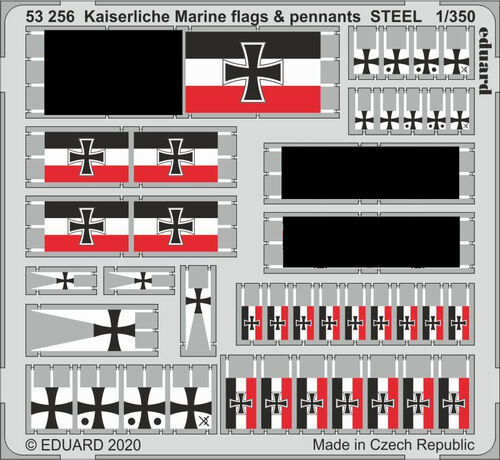 Eduard 53256 Kaiserlische Marine flags & pennants STEEL