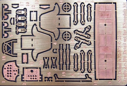 NH Detail A72-078 Arado Ar-396 Detail Set for RS Models