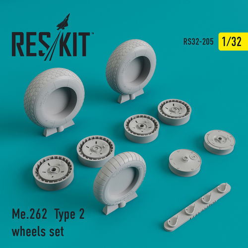 DISCONTINUED RES/KIT 32-0205 Me-262 Type 2 wheels set