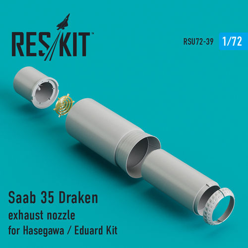 RES/KIT U72-0039 Saab 35 Draken exhaust nozzle for Hasegawa / Eduard Kit