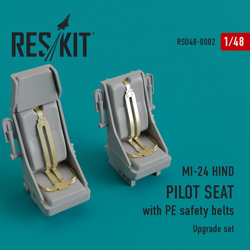 DISCONTINUED RES/KIT U48-0002 MI-24 hind. Pilot seat with PE safety belts