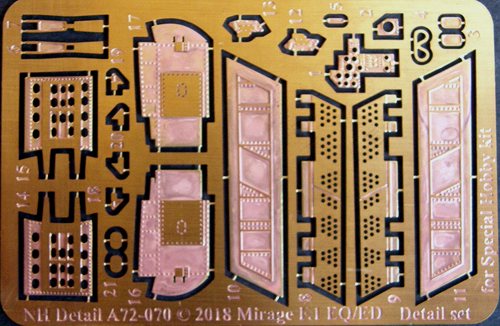 NH Detail A72-070 Dassault Mirage F1 EQ/ED Detail set for Special Hobby (72386)