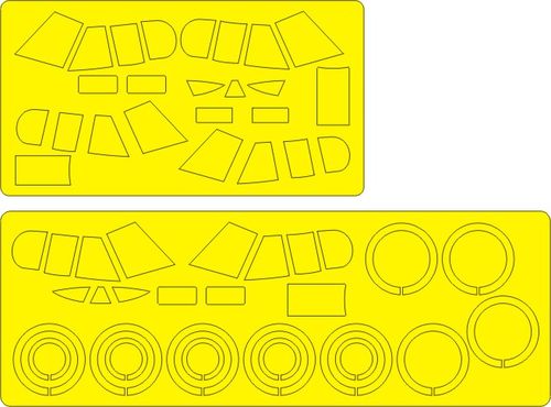 New Ware AM0181 B-52G Stratofortress EXPERT kabuki masks for Italerii, AMT/ERTL