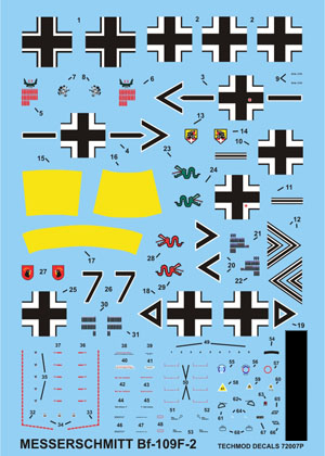 Techmod 72007 Messerschmitt Bf 109F-2