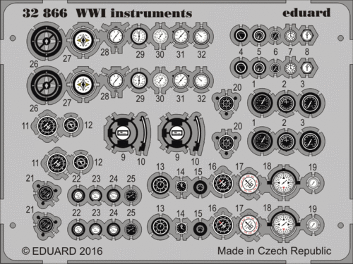 Eduard 32866 WWI instruments