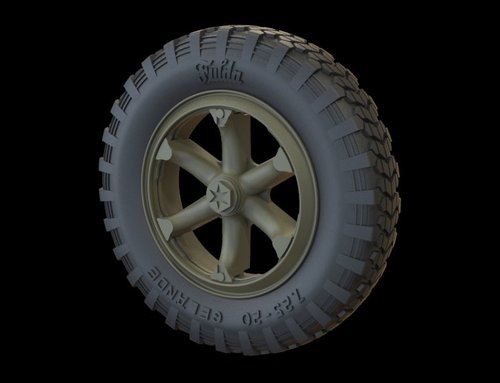 PanzerArt RE35-205 Road Wheels for Henschel 33 (Gelande Pattern)