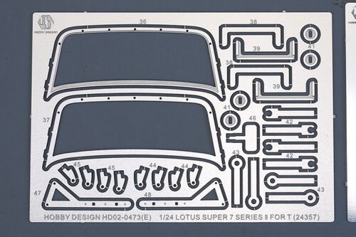 Hobby design HD02-0473 Lotus Super 7 Series II - Detail Up PE Set (for Tamiya 24357 Kit)