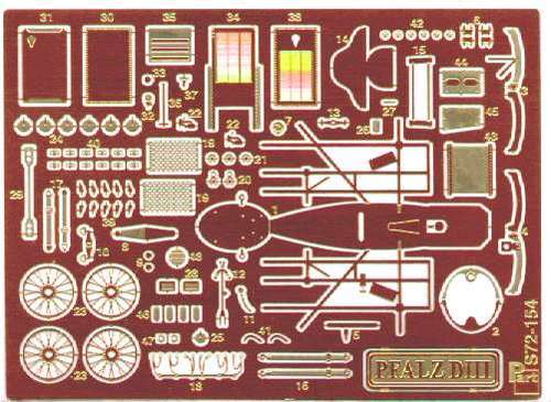 Part S72-154 Pfalz D.III Roden