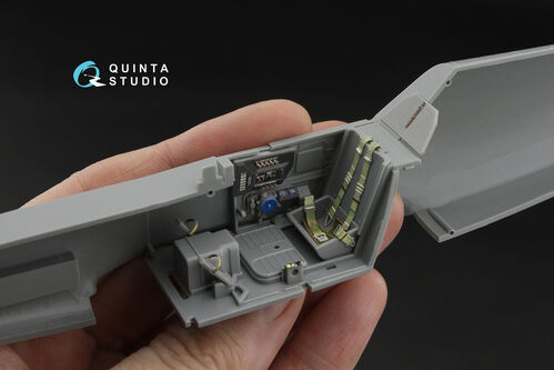 Quinta Studio QD32256 Messerschmitt Bf-109 F-2 / F-4 - 3D-Printed & Coloured Interior on Decal Paper (for Hasegawa and Hobby 2000 Kits)