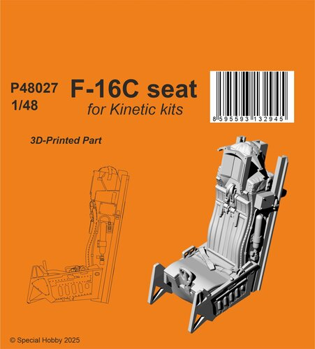CMK P48027 F-16C Seat (For Kinetic Kits)