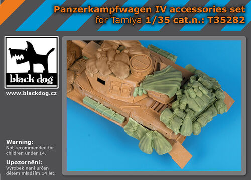 Black Dog T35282 Panzerkampfwagen IV Accessories Set (For Tamiya)