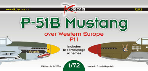 DKdecals 72142 P-51B Mustang - Over Western Europe Pt.I