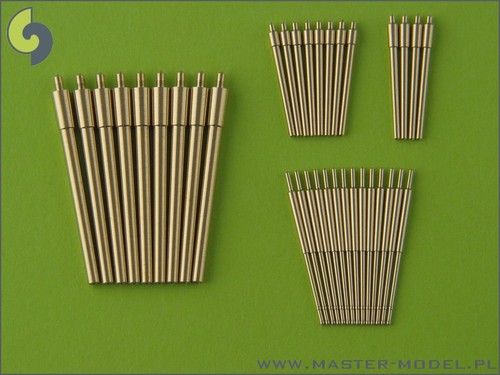 Master SM-350-058 Scharnhorst armament - for turrets with blastbags - 280mm (9pcs), 150mm (12pcs), 105mm (14pcs) barrels