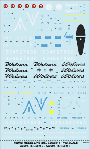 TAURO MODEL 48-544 MDD AV-8 B / TAV-8 B in Itailian Navy Service