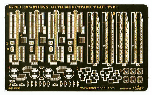 Five Star Model 700149 US Navy WWII Catapult for Battleship (Late Type)