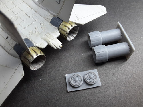 rise144models 008 F-14 D - GE Engine Exhaust (for Revell kits)