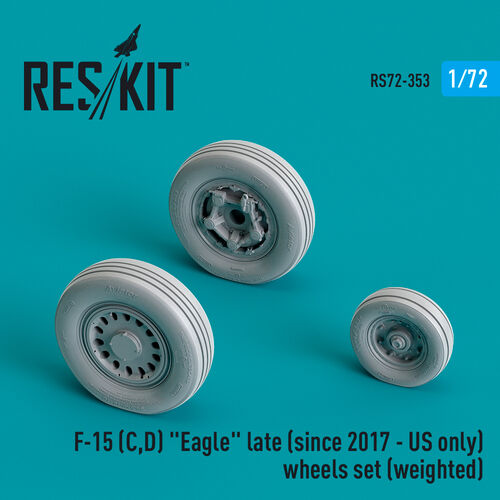 RES/KIT 72-0353 F-15 (C, D) 'Eagle' Late (Since 2017 - US Only) Wheels Set (Weighted)