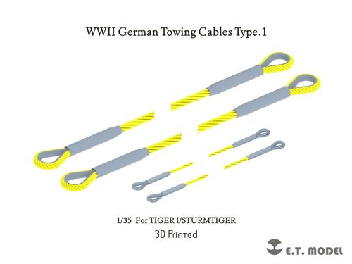 ET Model P35-237 German Towing Cables Type 1 for Tiger I and Sturmtiger