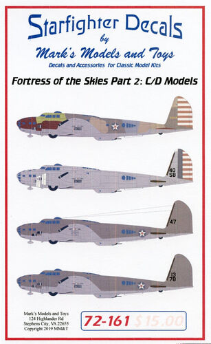 Starfighter Decals 72161 Fortress of the Skies Part 2 - B-17 C/D
