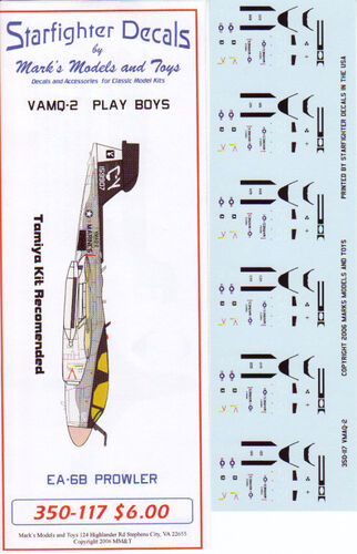 Starfighter Decals 350117S VMAQ-2 Det. Y Play Boys - USS Nimitz 1981