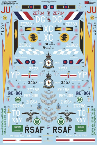 Xtradecal 48194 Panavia Tornado F.3 Part 1 (9 schemes)