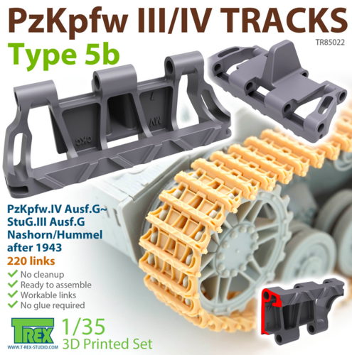 T-Rex Studio 85022 PzKpfw.III/IV Tracks Type 5b