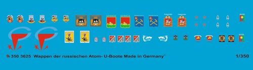 Peddinghaus-Decals 3625 Heraldic Russian Atomic Subs
