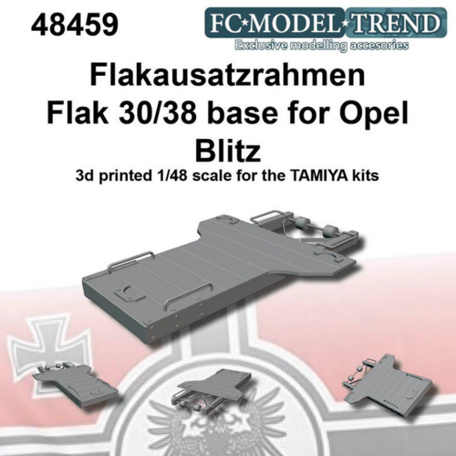 FC ModelTrend 48459 Flakausatzrahmen, Flak 38 base for Opel Blitz
