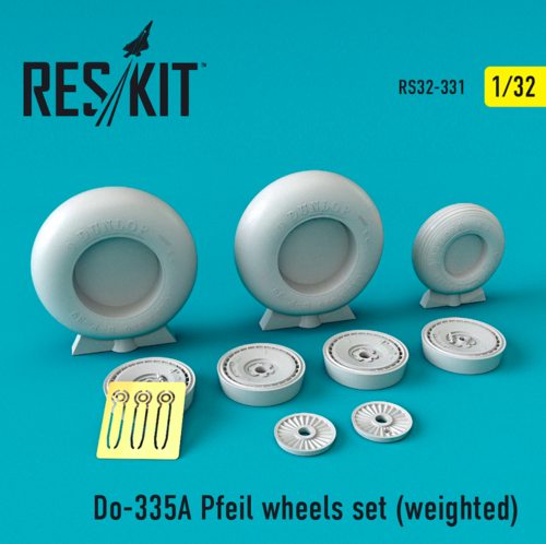 DISCONTINUED RES/KIT 32-0331 Do-335А Pfeil wheels set weighted