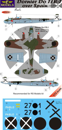 LF Models C72191 Dornier Do17E-1 over Spain I.