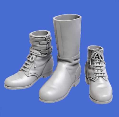 Royal Model di R. Reale 911 Assorted German soldiers shoes and boots WWII